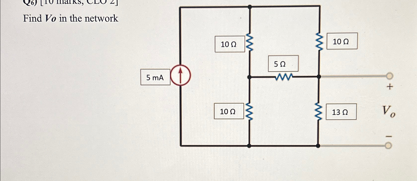 Find Vo ﻿in the network | Chegg.com
