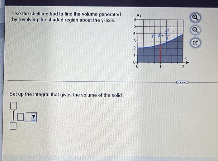 Solved Use the shell method to find the volume generated by | Chegg.com