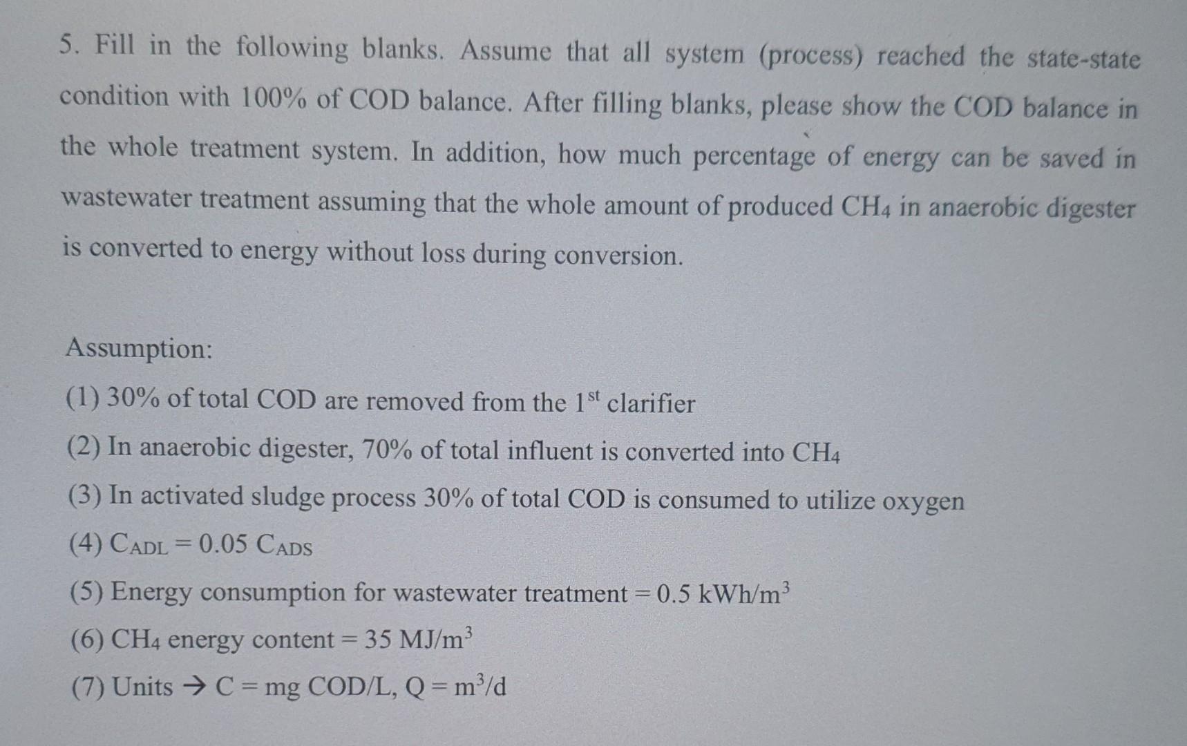 Solved 5. Fill in the following blanks. Assume that all | Chegg.com