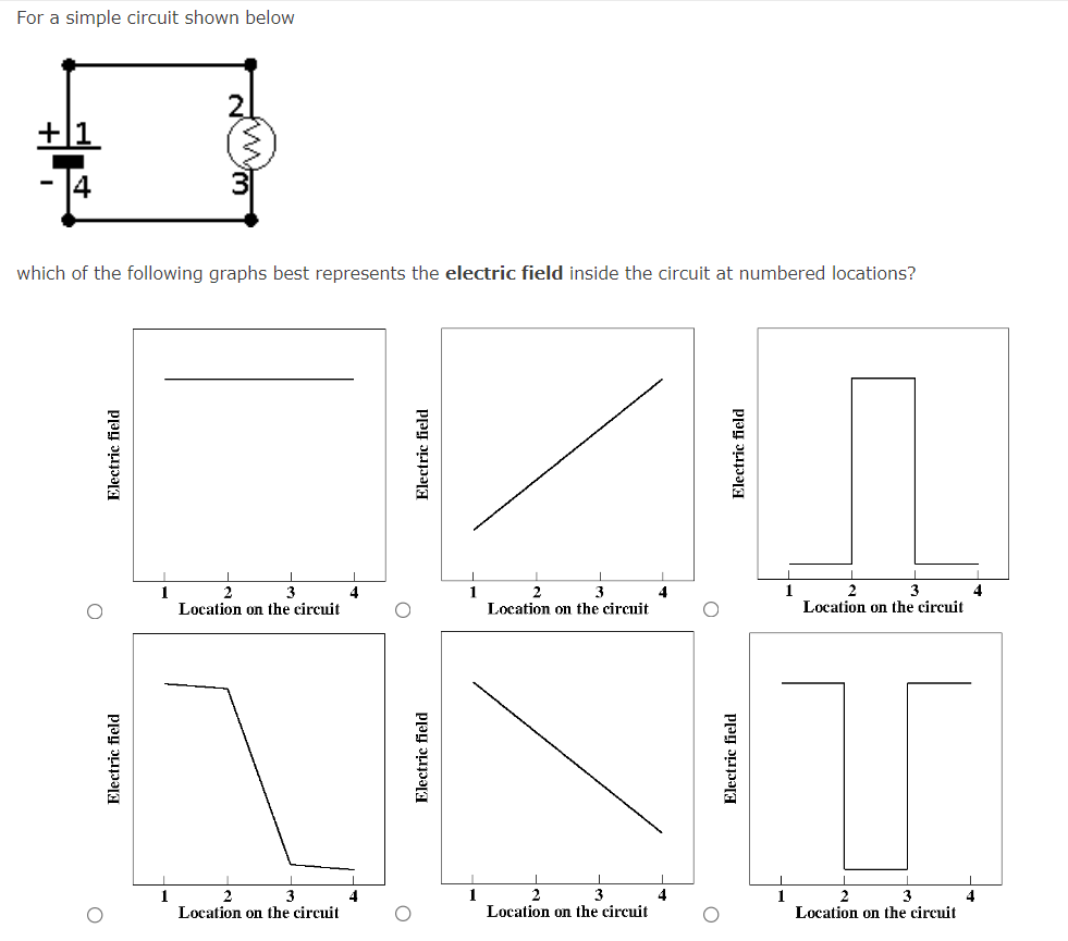 Solved For a simple circuit shown belowwhich of the | Chegg.com