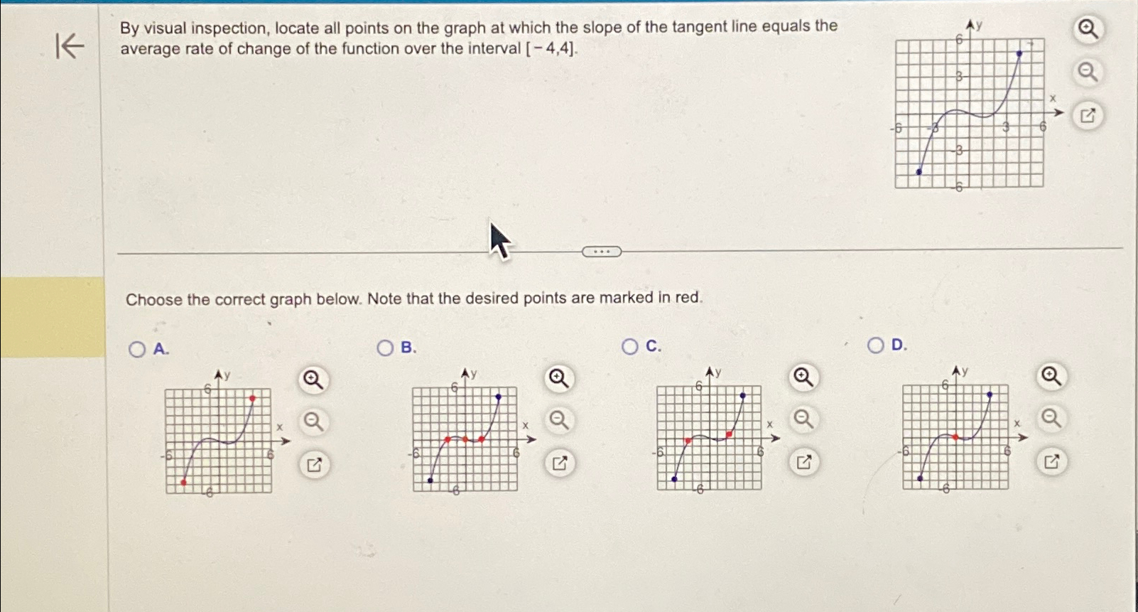Solved By visual inspection, locate all points on the graph | Chegg.com