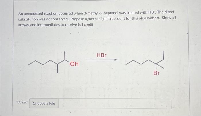 Solved An unexpected reaction occurred when | Chegg.com