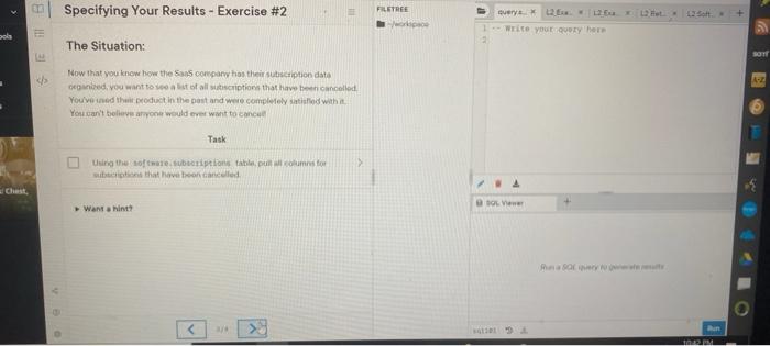Solved X Specifying Your Results | Specifying Your Results - | Chegg.com
