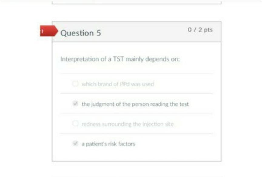 Solved Interpretation of a TST mainly depends on: which | Chegg.com