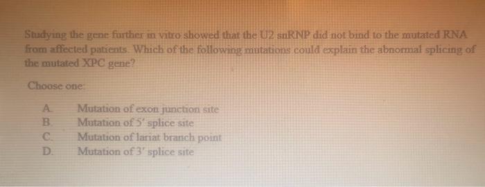 Solved The smimsted figure shows the normal splicing process | Chegg.com