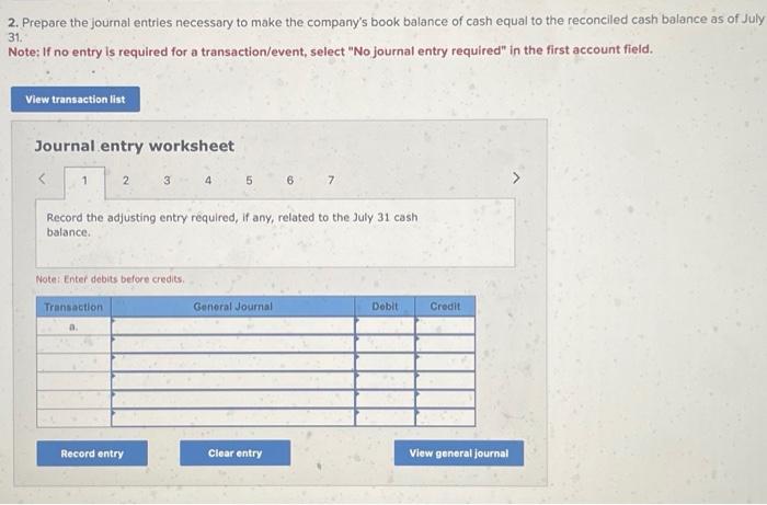 Solved Journal entry worksheet 4567 Record the adjusting | Chegg.com