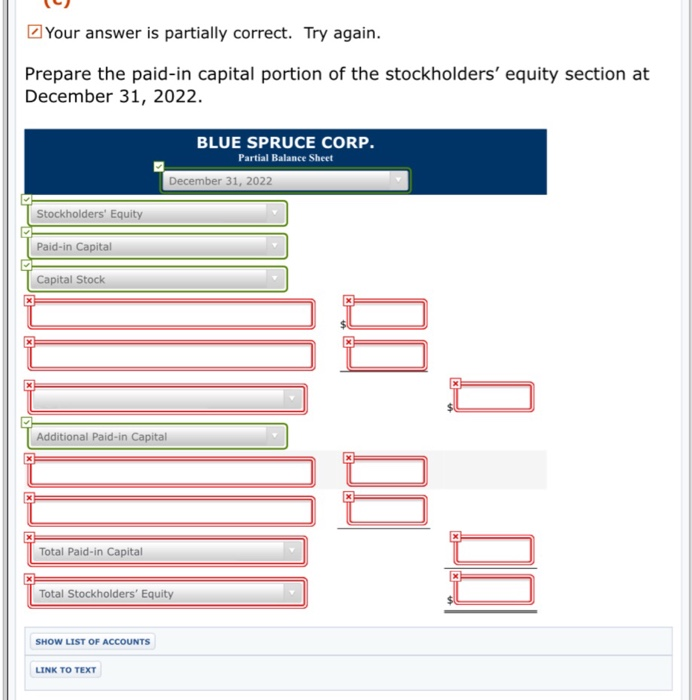 Solved Problem 11-01A (Part Level Submission) Blue Spruce | Chegg.com