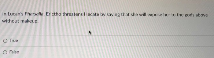 Solved In Lucan's Pharsalia, Erictho threatens Hecate by | Chegg.com