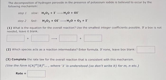 Solved The decomposition of nitramide in aqueous solution at | Chegg.com