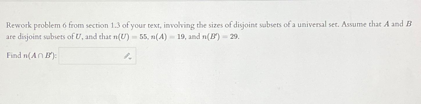 Solved Rework problem 6 ﻿from section 1.3 ﻿of your text, | Chegg.com