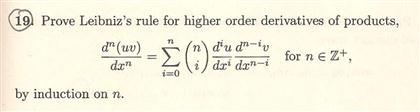 Solved Prove Leibniz's rule for higher order derivatives of | Chegg.com