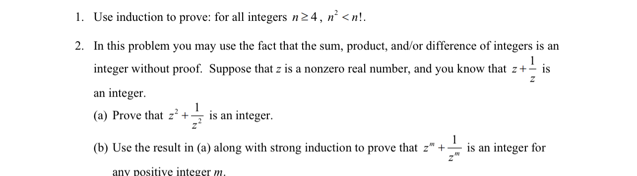 Solved Use induction to prove: for all integers | Chegg.com