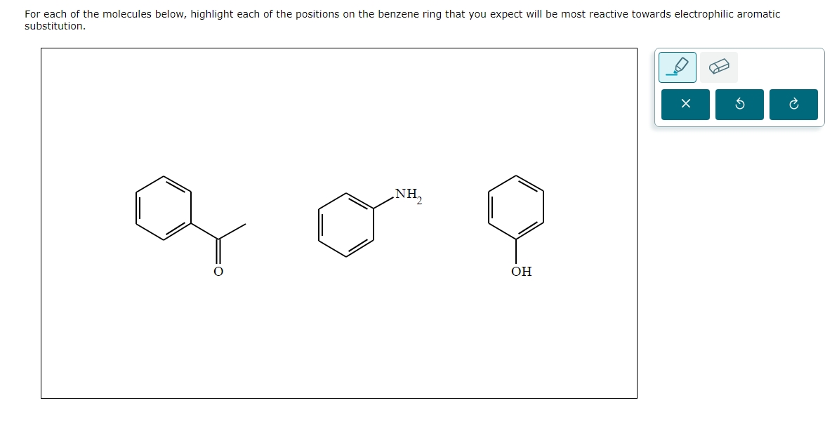 Solved For each of the molecules below, highlight each of | Chegg.com