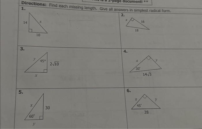 Solved Directions: | Chegg.com