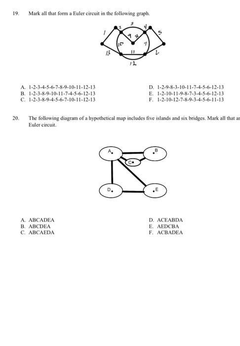 Solved Name: GRAPHS Terminology A. Adjacent edges B Adjacent | Chegg.com