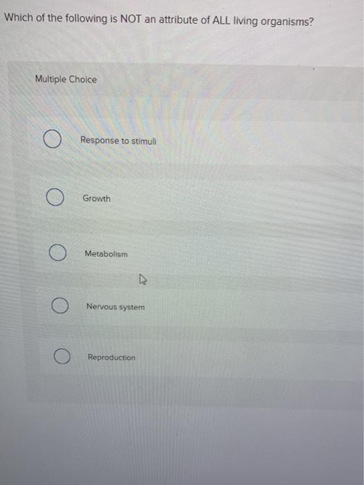 Solved Which Of The Following Is NOT An Attribute Of ALL Chegg