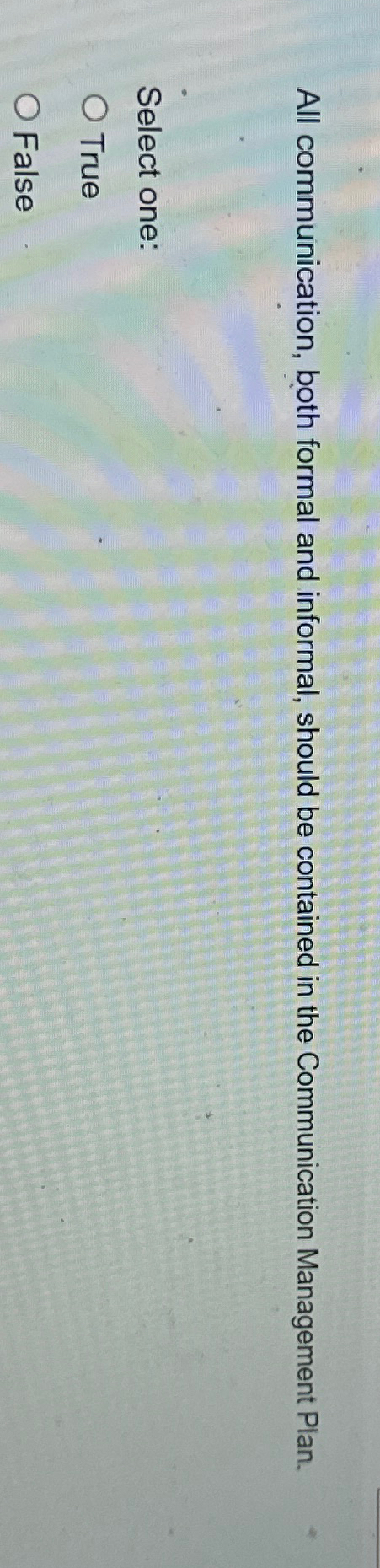 Solved All communication, both formal and informal, should | Chegg.com