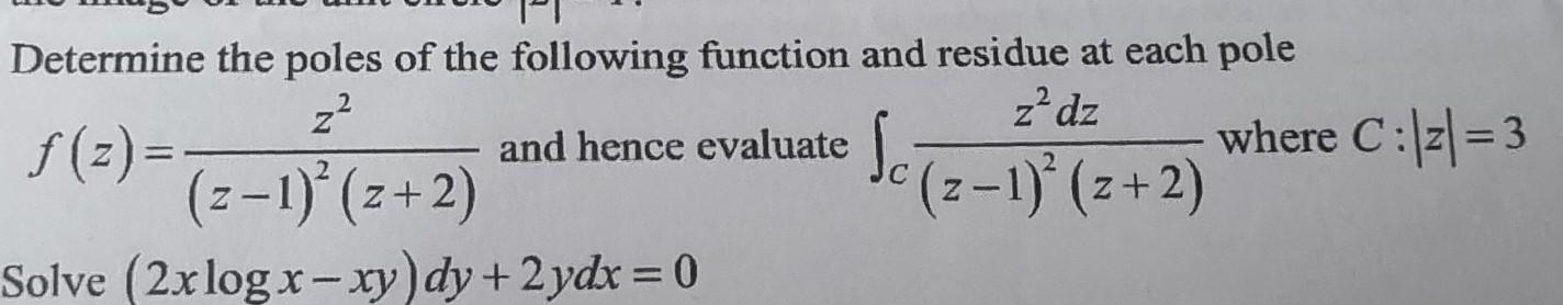 Solved Determine the poles of the following function and | Chegg.com