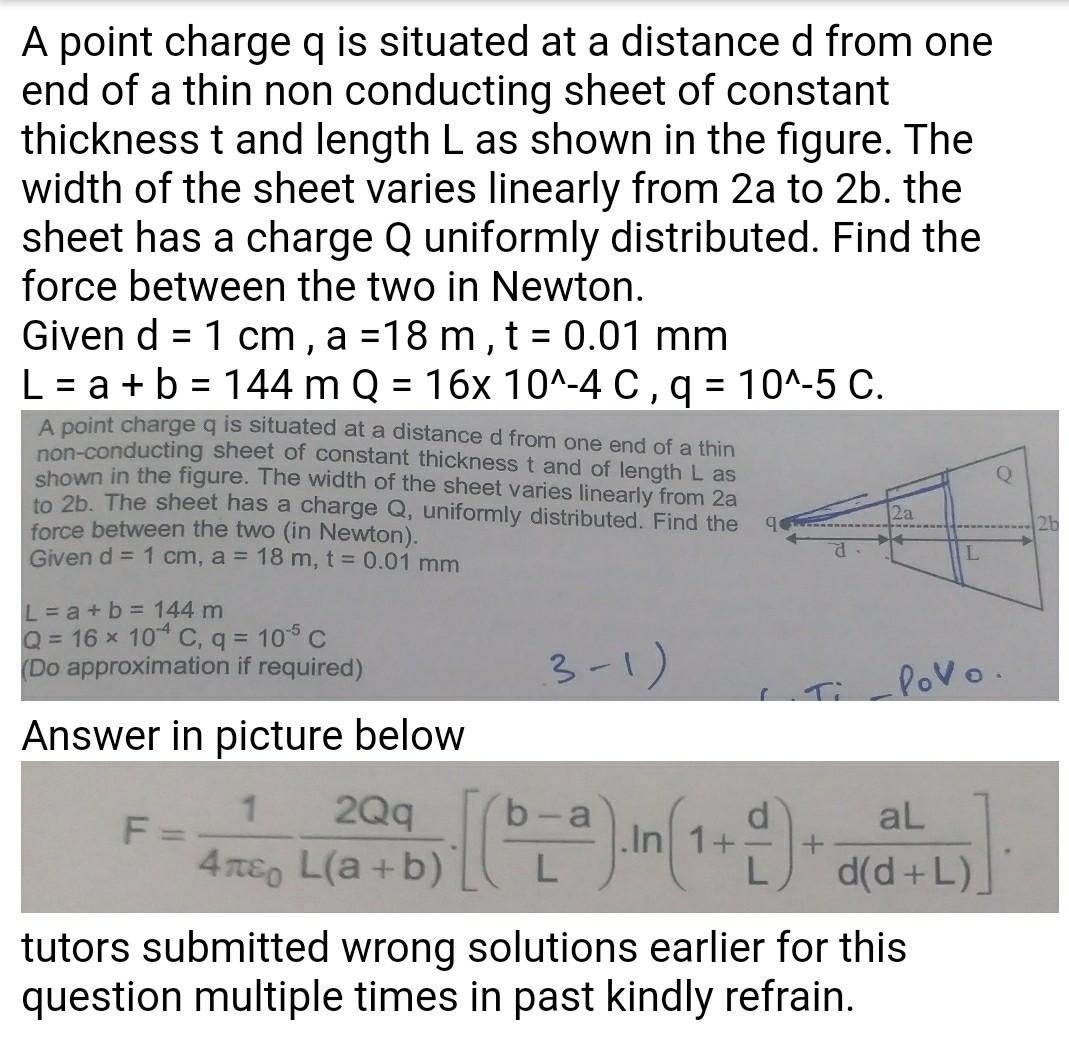 Solved Do not substitute values in expression provided by me | Chegg.com