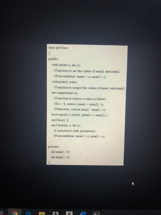 Solved write the UML for the following class | Chegg.com