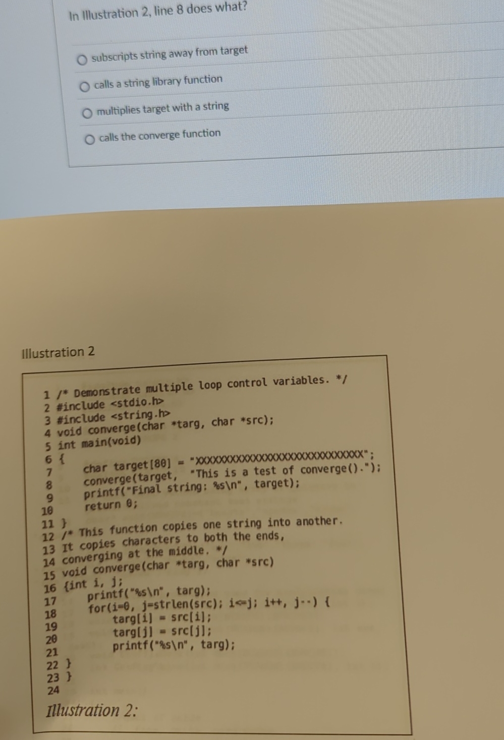 High Quality SOLUTION In Illustration 2 , ﻿line 8 ﻿does what?subscripts | Chegg.com
