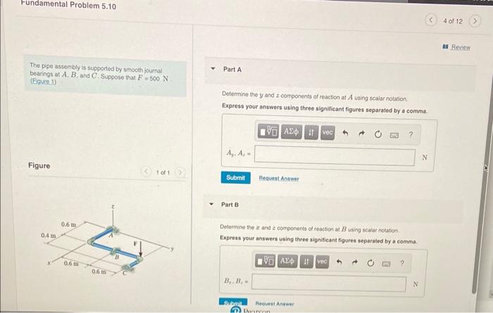 Solved Fundamental Problem 5.10 The ppe assembly is | Chegg.com