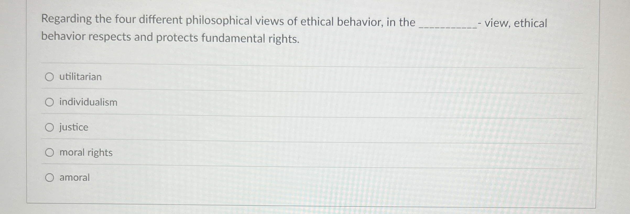 Solved Regarding the four different philosophical views of | Chegg.com