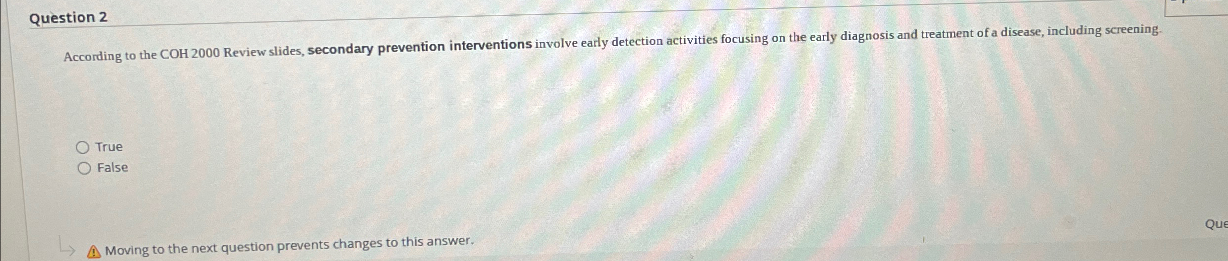 Solved Question 2According to the COH2000 ﻿Review slides, | Chegg.com