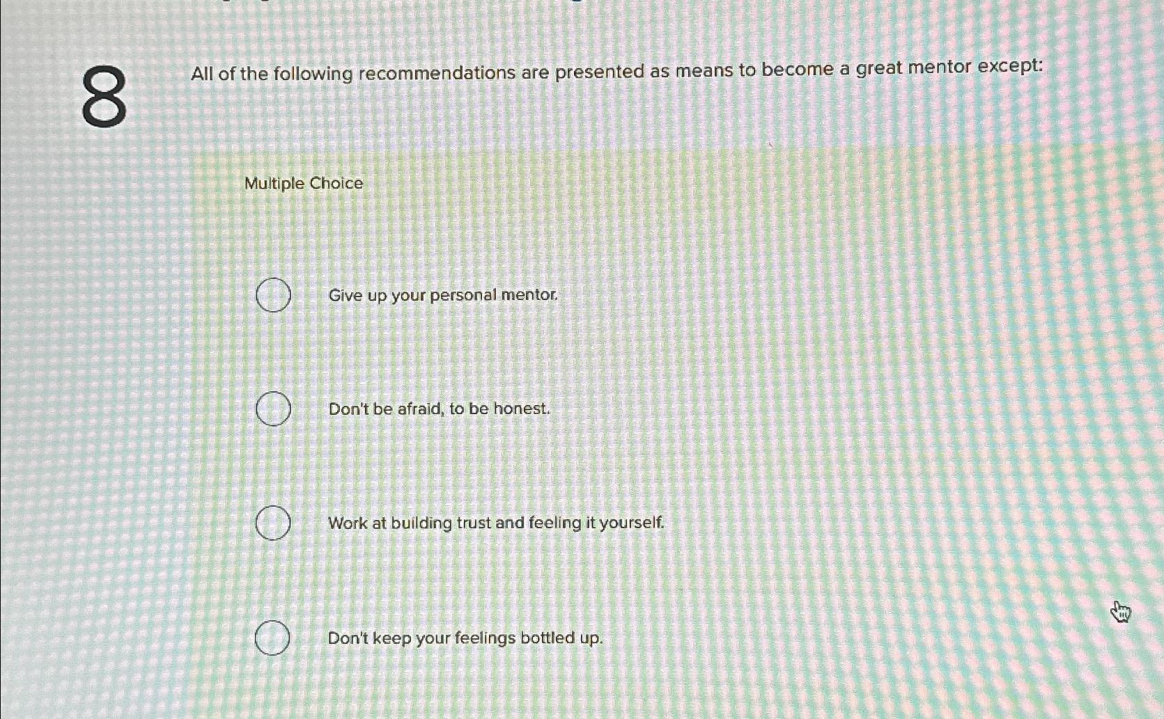 Solved All of the following recommendations are presented as | Chegg.com