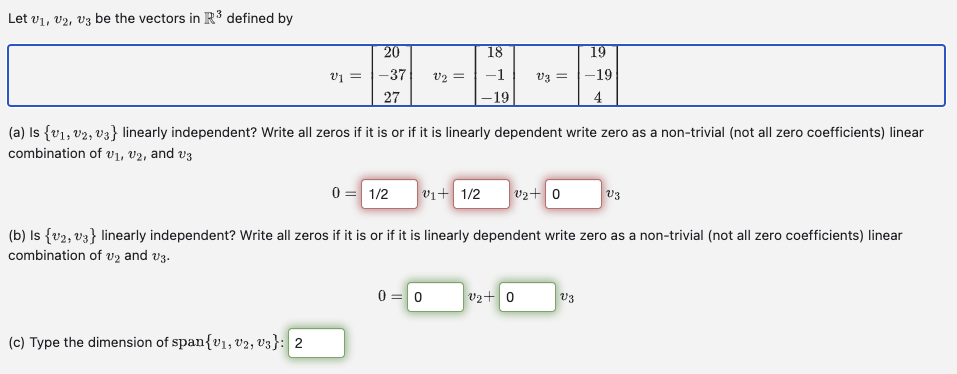 Solved Let v1,v2,v3 ﻿be the vectors in R3 ﻿defined | Chegg.com
