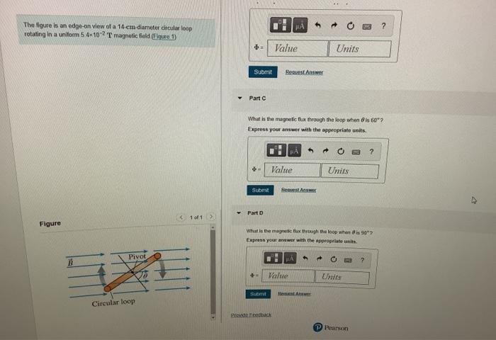 Solved The figure is an edga-an vlew of a 14-em-diameter | Chegg.com
