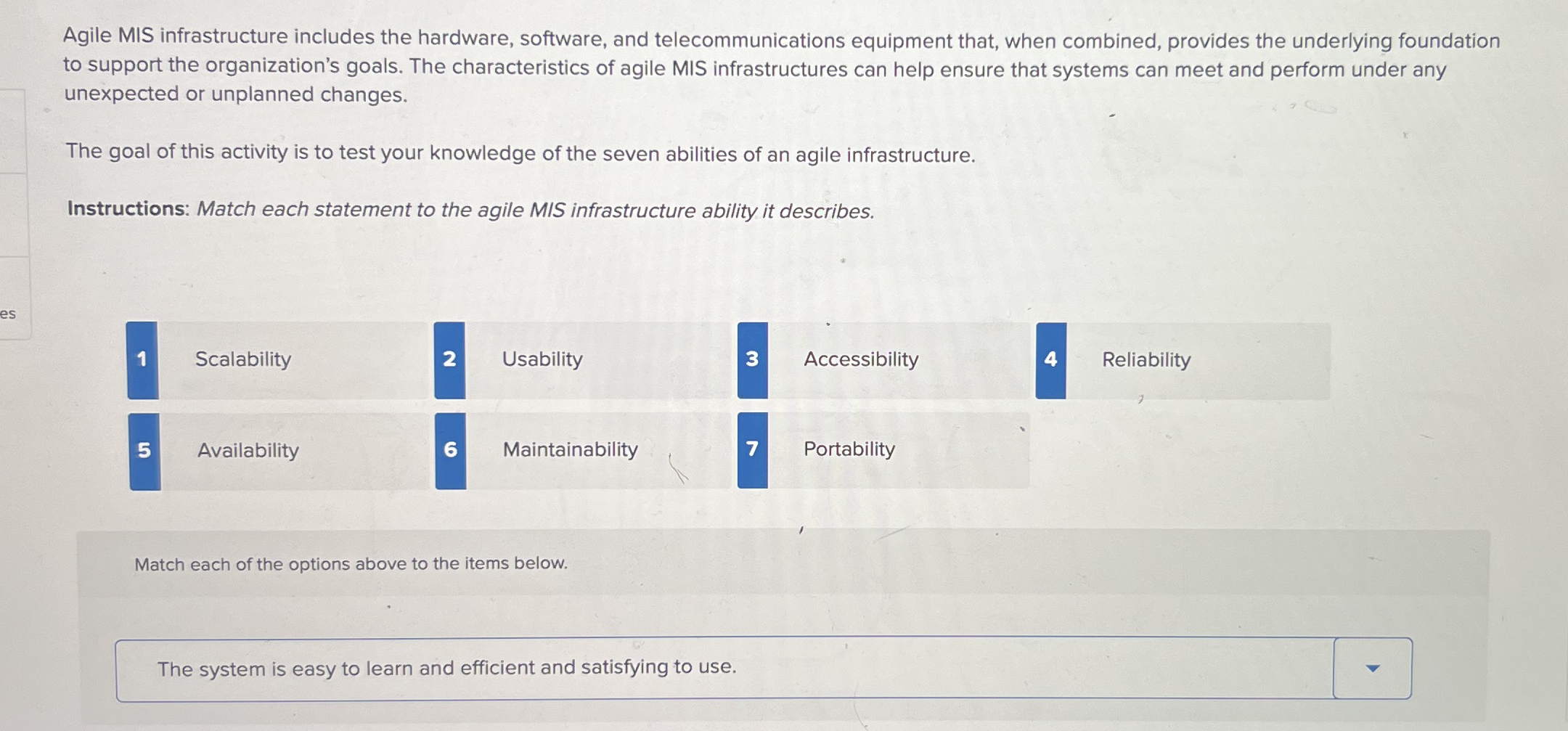 Solved Agile MIS infrastructure includes the hardware, | Chegg.com
