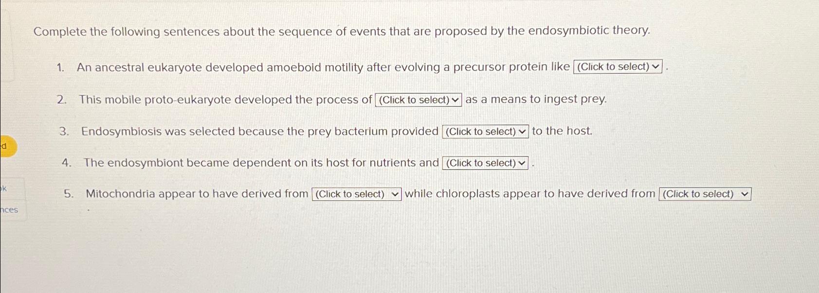 Solved Complete the following sentences about the sequence | Chegg.com