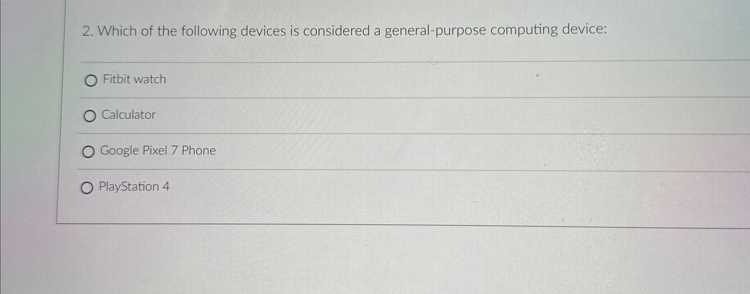 Solved Which of the following devices is considered a | Chegg.com