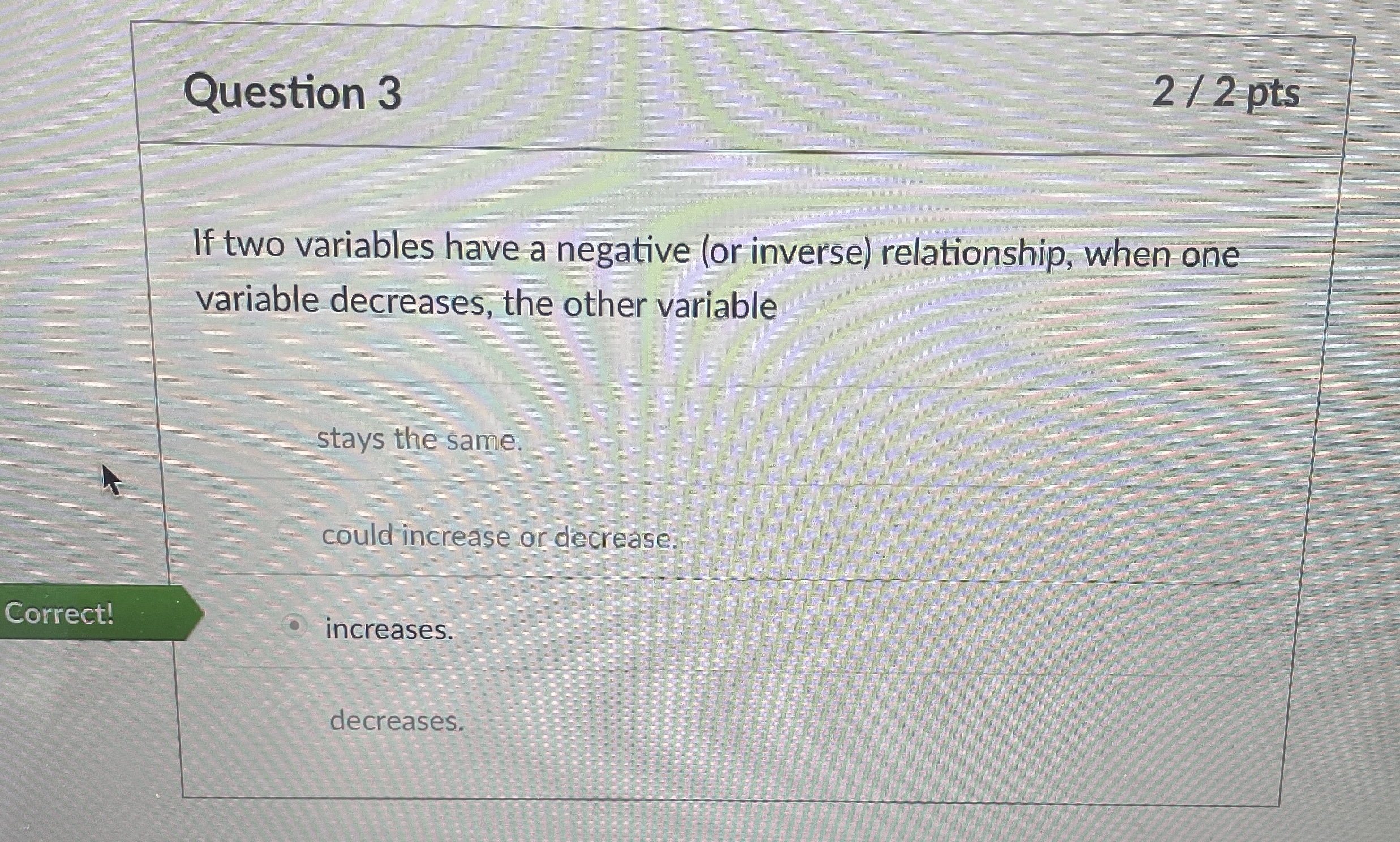 Solved Question 3If two variables have a negative (or | Chegg.com