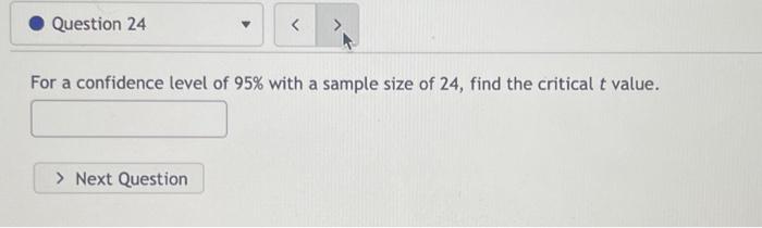 Solved For a confidence level of 95% with a sample size of | Chegg.com
