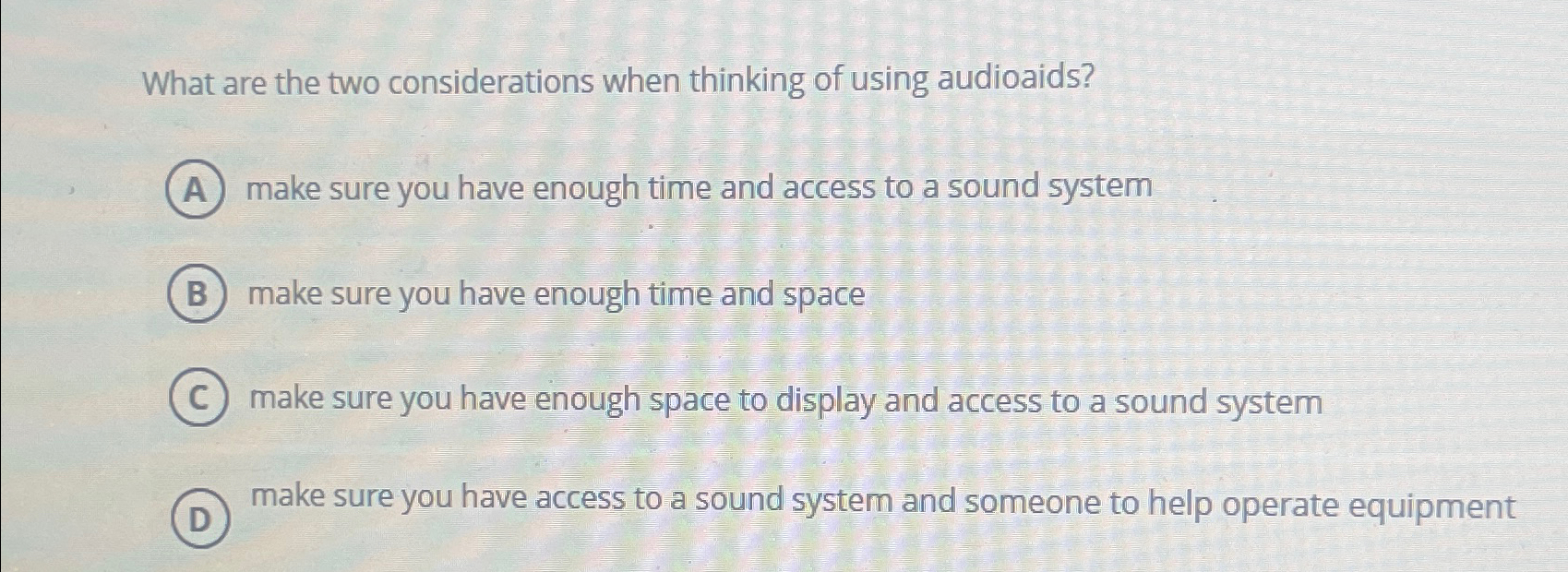 Solved What are the two considerations when thinking of | Chegg.com