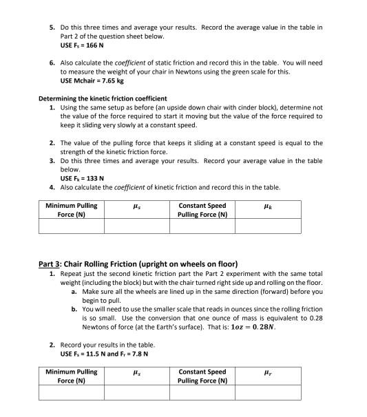 Solved Friction Objective This lab has the following | Chegg.com