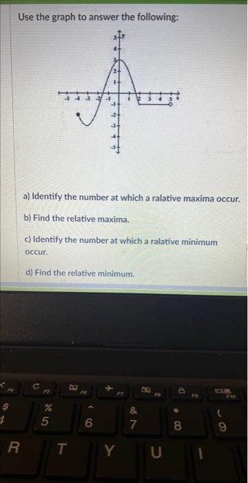 Solved Use the graph to answer the following: a) Identify | Chegg.com