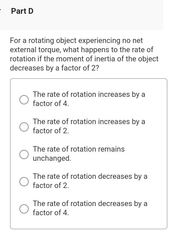 Solved Part A A Under what condition is the angular momentum | Chegg.com