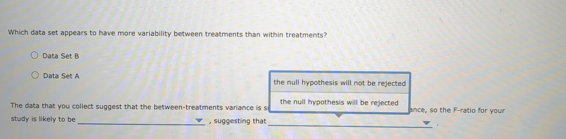 Solved 4. Observing differences between between-treatments | Chegg.com