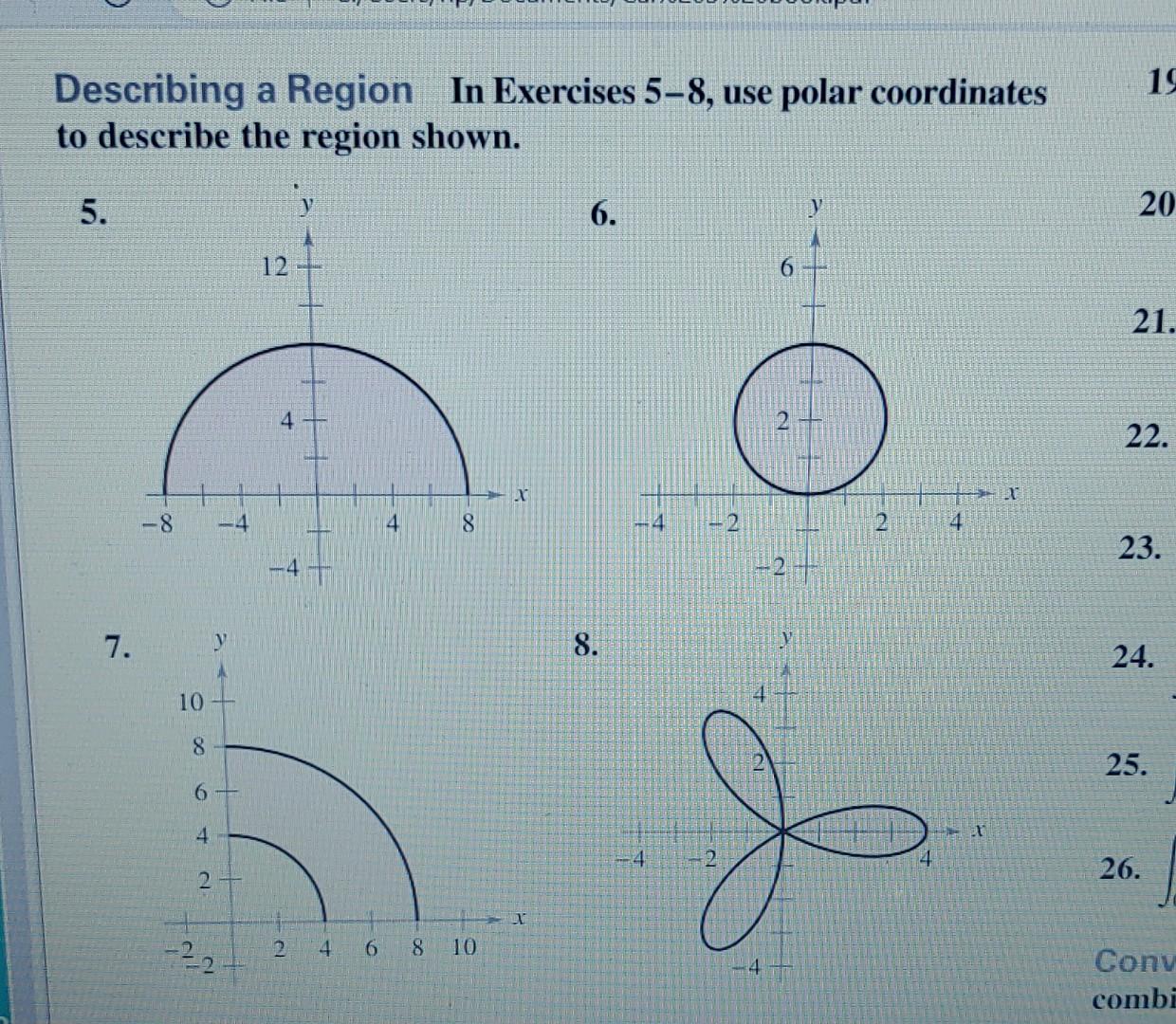 Solved Describing a Region In Exercises 5-8, use polar | Chegg.com Solved Describing a Region In Exercises 5-8, use polar | Chegg.com