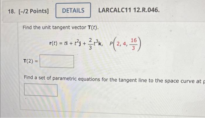 Solved Find the unit tangent vector T(t). | Chegg.com