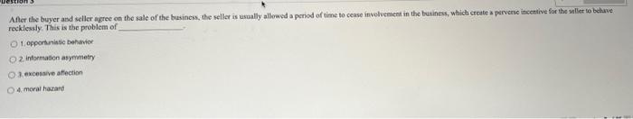 Solved After the buyer and seller agree on the sale of the | Chegg.com