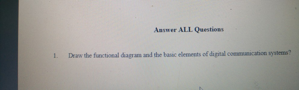 Solved Answer ALL Questions Draw the functional diagram and | Chegg.com