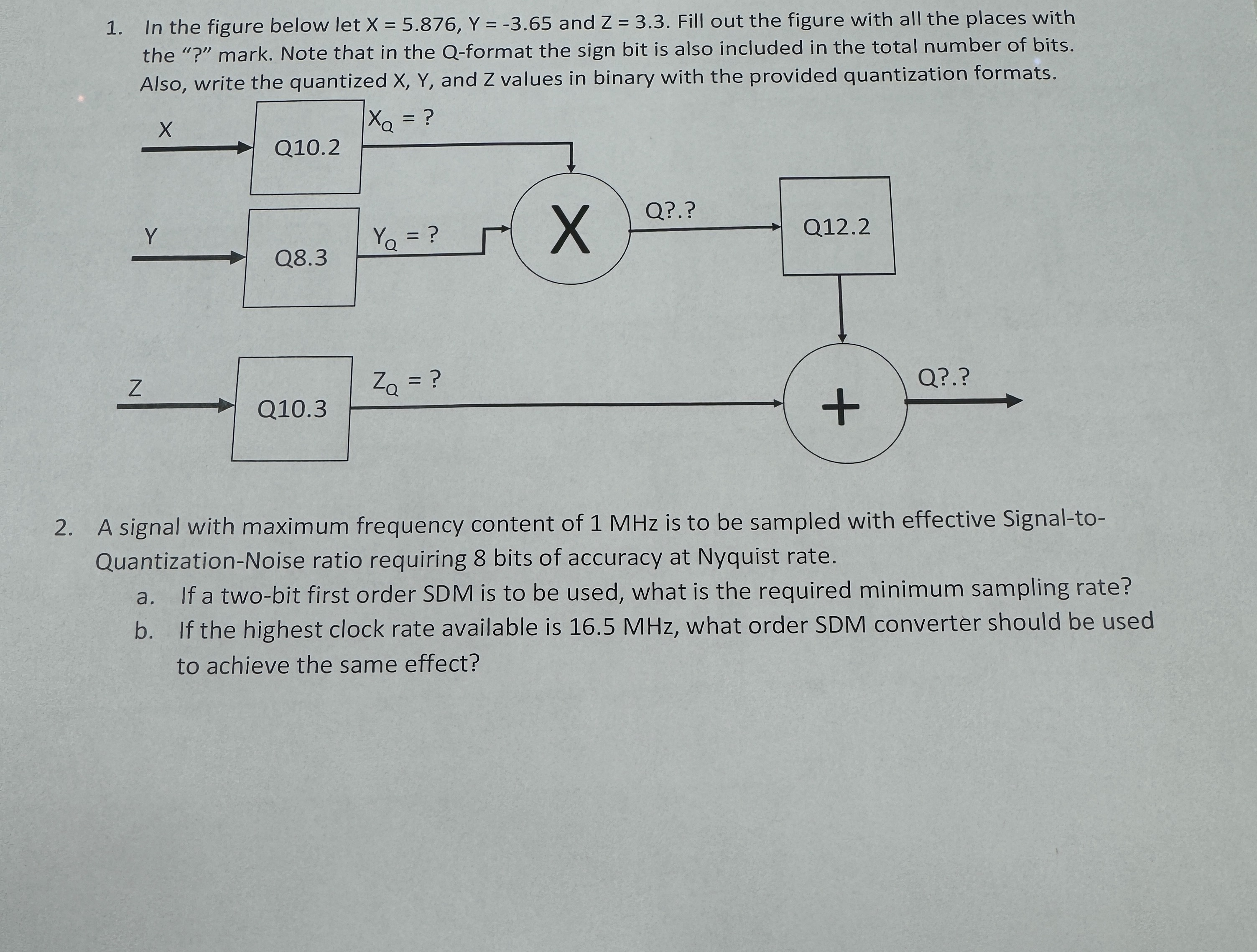 Solved In the figure below let x=5.876,Y=-3.65 ﻿and Z=3.3. | Chegg.com