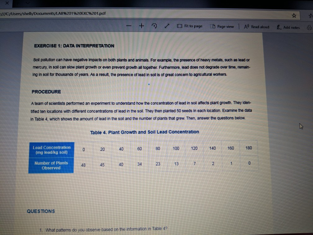 Solved Questions: 1.What patterns do you observe based on | Chegg.com