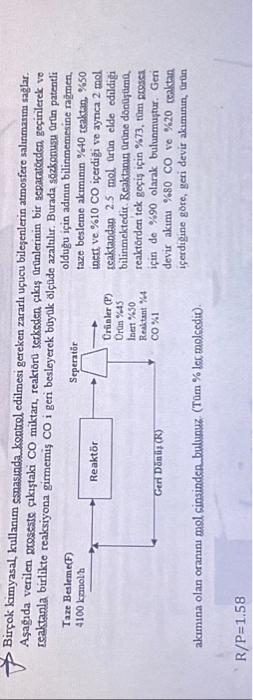 Solved Birçok kimyasal, kullanım esnasında kontrol edilmesi | Chegg.com
