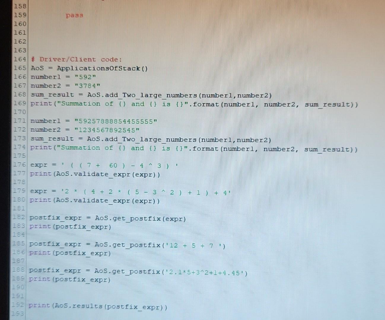 in python you need to implement specified | Chegg.com