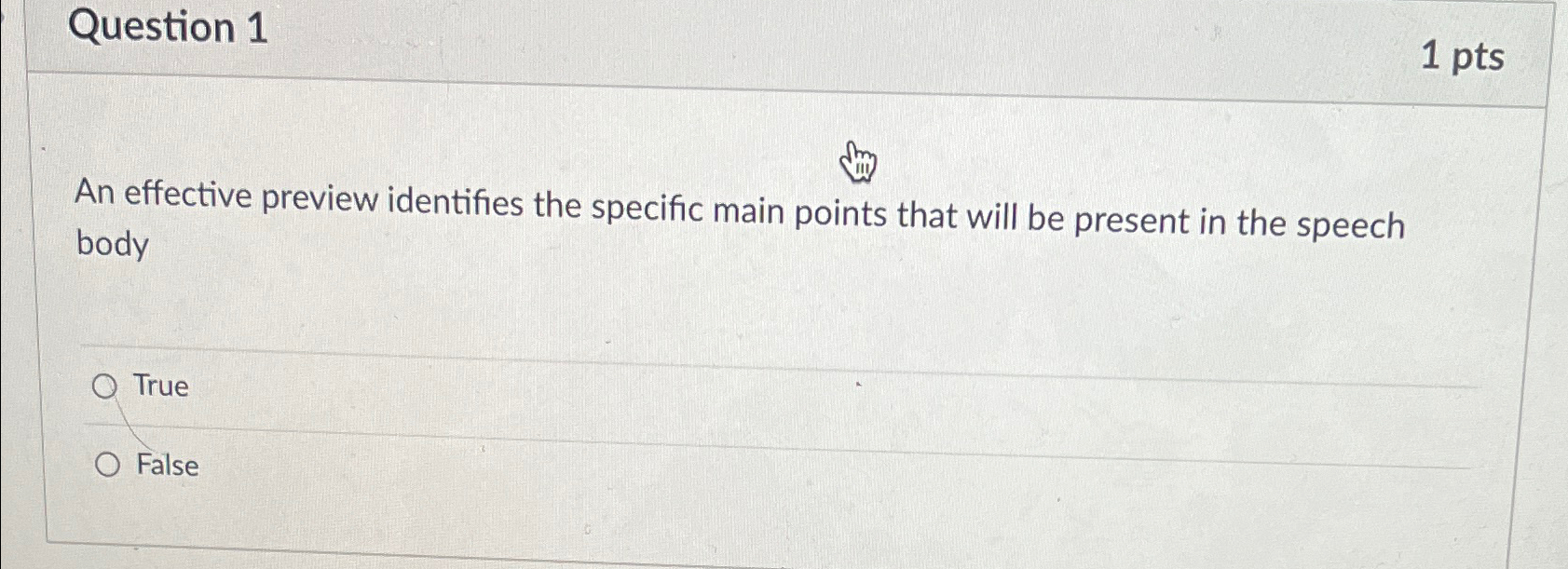 Solved Question 11ptsAn effective preview identifies the | Chegg.com